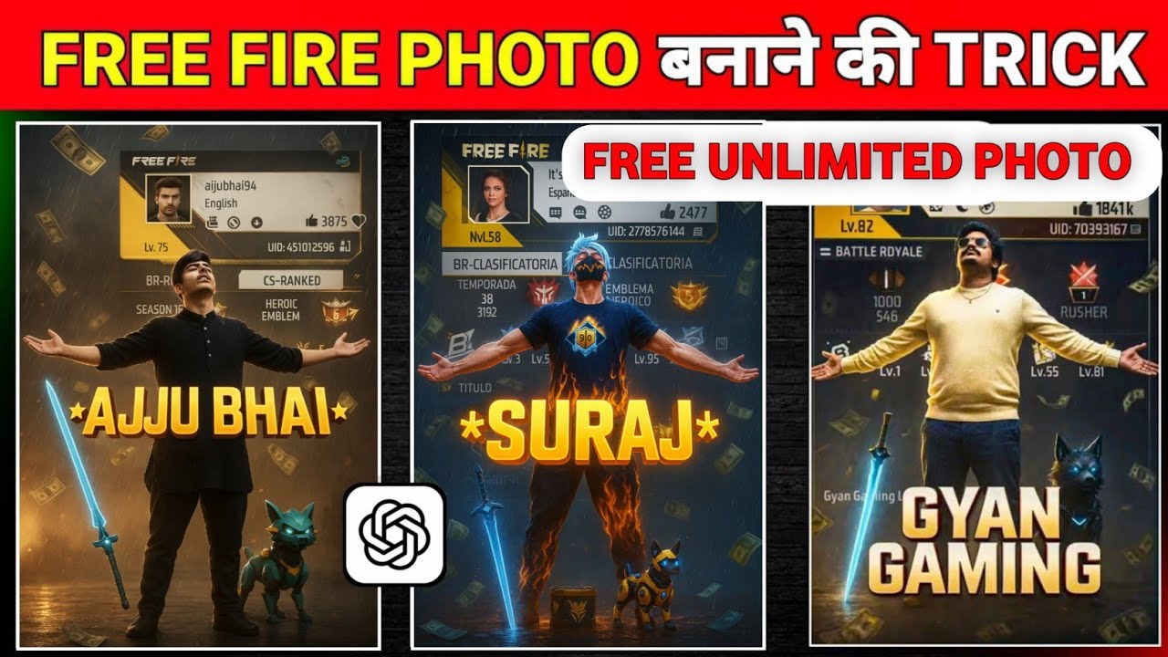 New Trending Free Fire Profile Photo Editing Generator🤩🔥| Instagram New ...