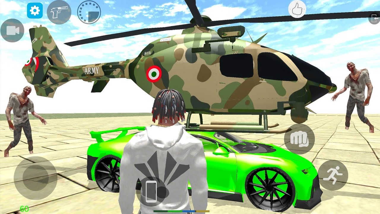 GTA India Bugatti Army Helicopter Flying Duke 200 and Ninja H2R ...