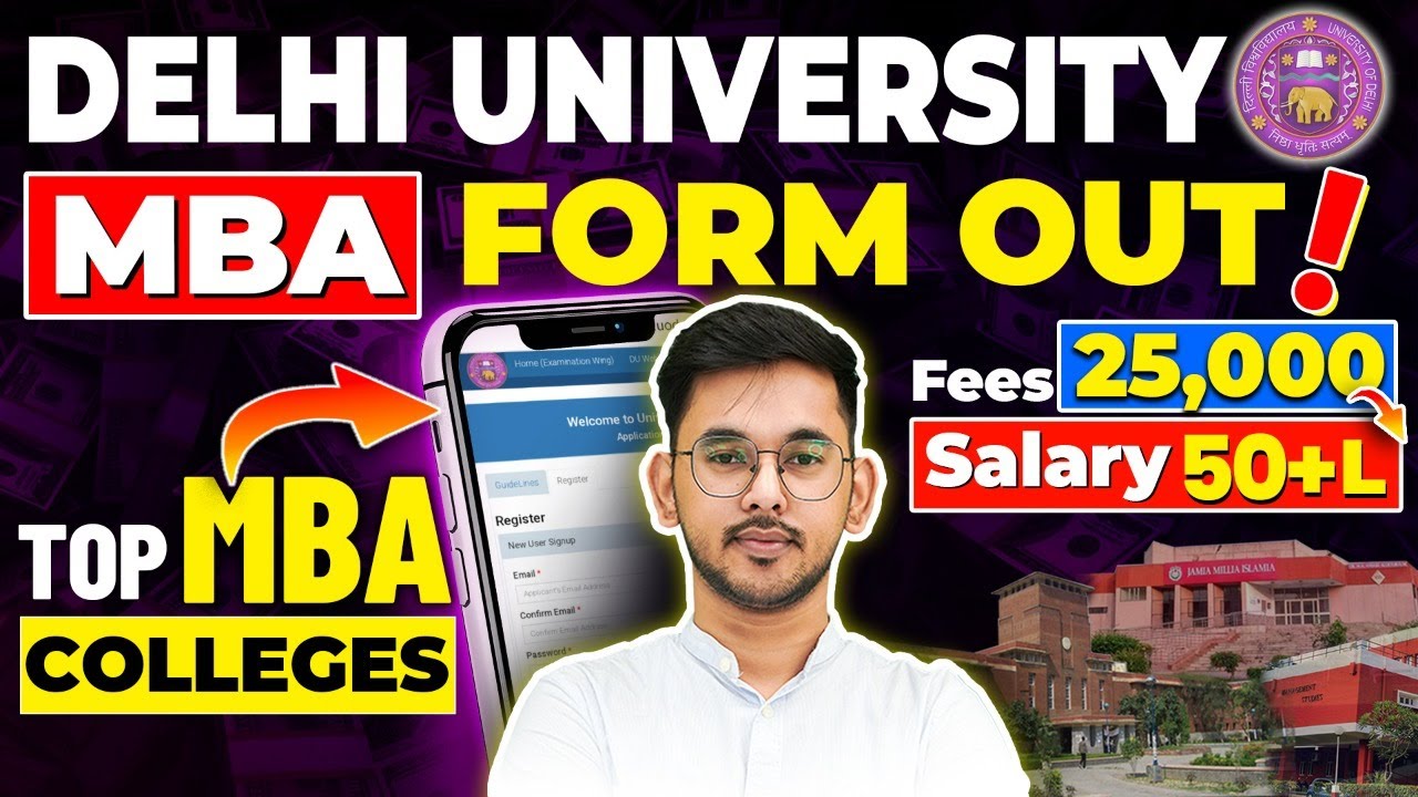 DU MBA Form Out🔥| DU Top MBA Colleges | DSE, DFS & DBE | Low Fees ...