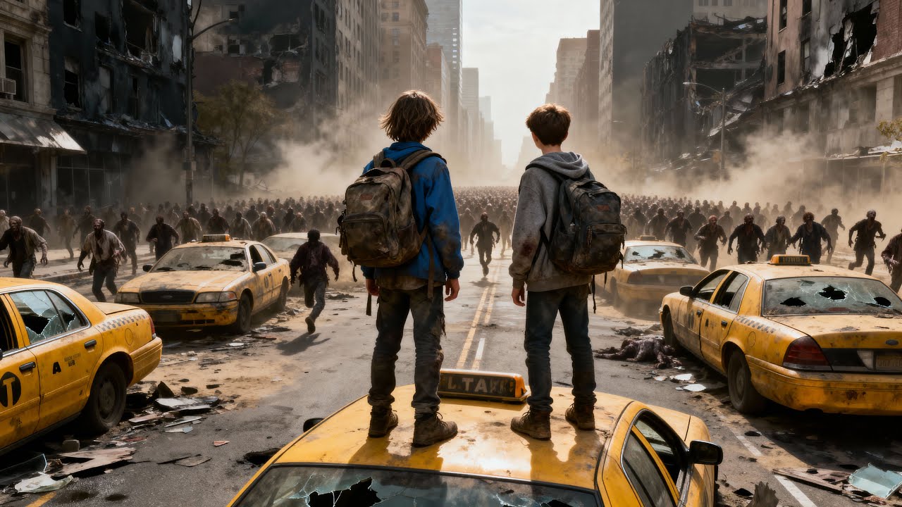 Two Boys Trapped in a City Where 99% of People Have Turned Into Zombies ...