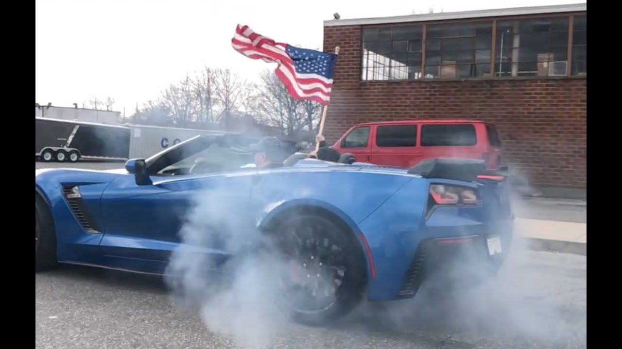 2003 Corvette Z06 Burnout