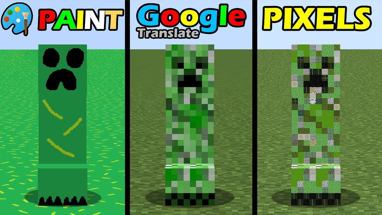 paint vs pixels vs google translate - YouTube