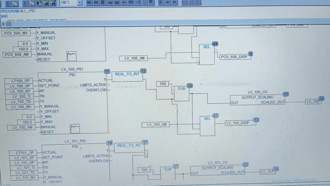 How to make Logic for PID Reverse ️ for control valve In (ABB AC500 ...