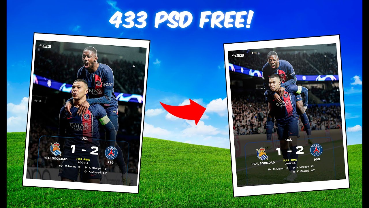 Free PSD 👀 | 433 Design 🟡 | Tutorial (New Full-Time) - YouTube