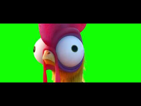Moana Chicken Screaming meme (Green Screen Memes) 🟢