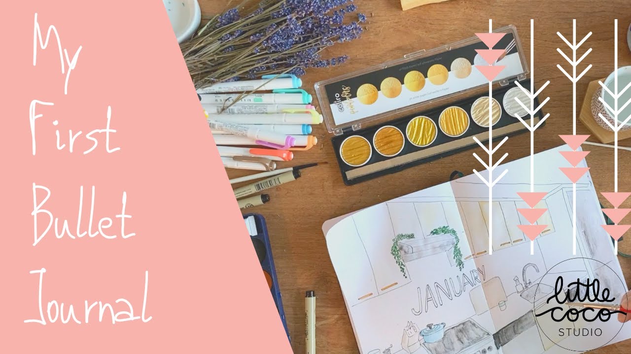 Bullet Journal Set up 2020 and January Plan With Me (Relaxing) - YouTube