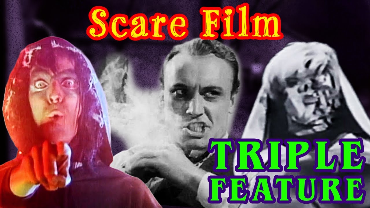 Scare Film TRIPLE FEATURE⚡SATURDAY NIGHT SHOCKERS- Public Domain Horror Movie Collection - YouTube
