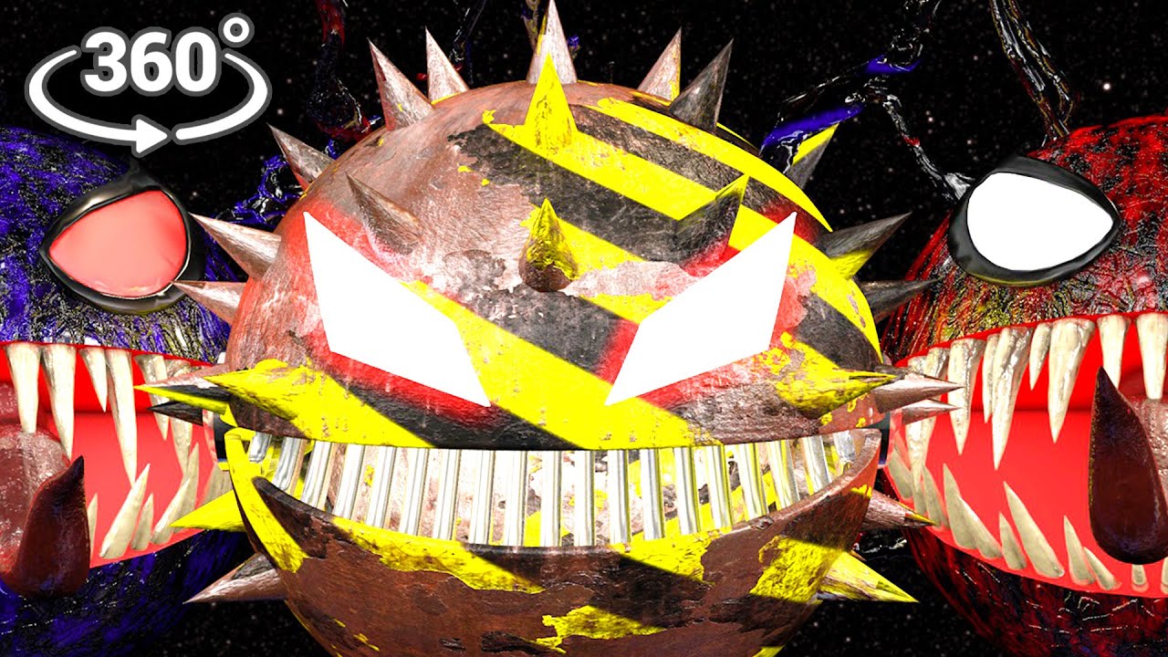 360 Video || Venom Pacman & Carnage Pacman x Robot Monster Pacman ...