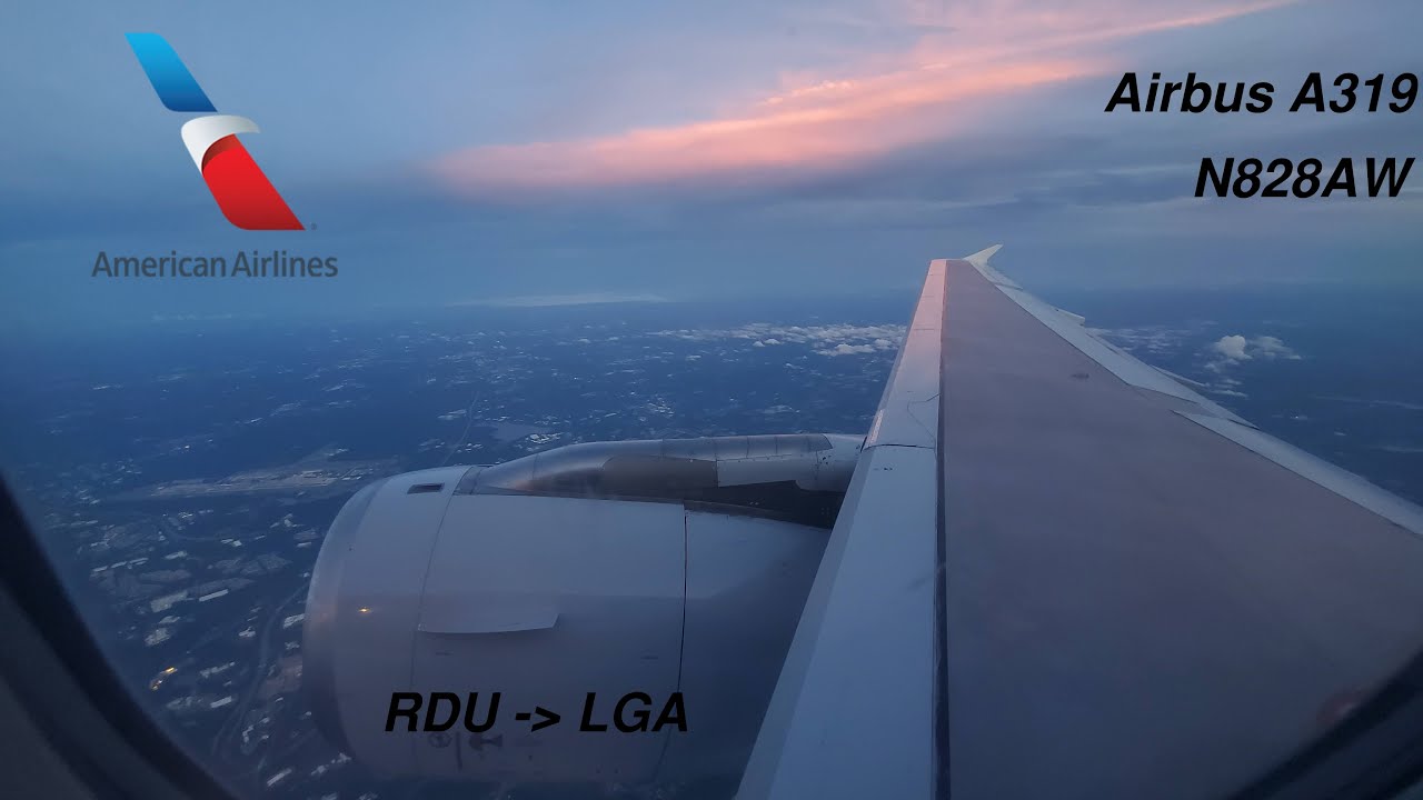 American A319 (N828AW) Pushback, Engine Start, Taxi, and Takeoff from ...