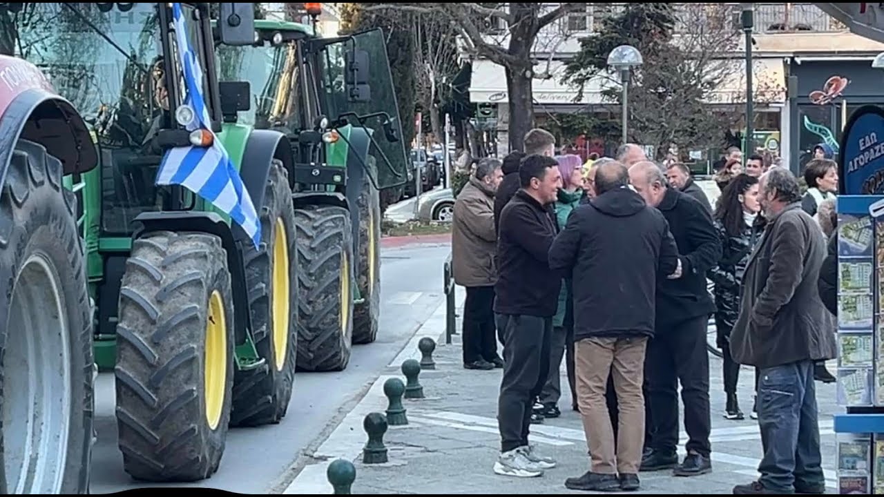 ΣΥΛΛΑΛΗΤΗΡΙΟ ΑΓΡΟΤΩΝ ΣΤΗΝ ΚΕΝΤΡΙΚΗ ΠΛΑΤΕΙΑ ΠΤΟΛΕΜΑΪΔΑΣ - YouTube