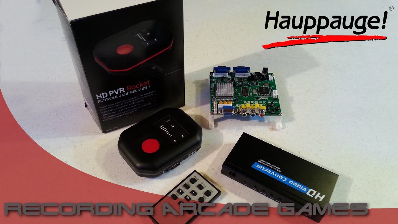Recording Arcade Games with the Hauppauge PVR Rocket - YouTube