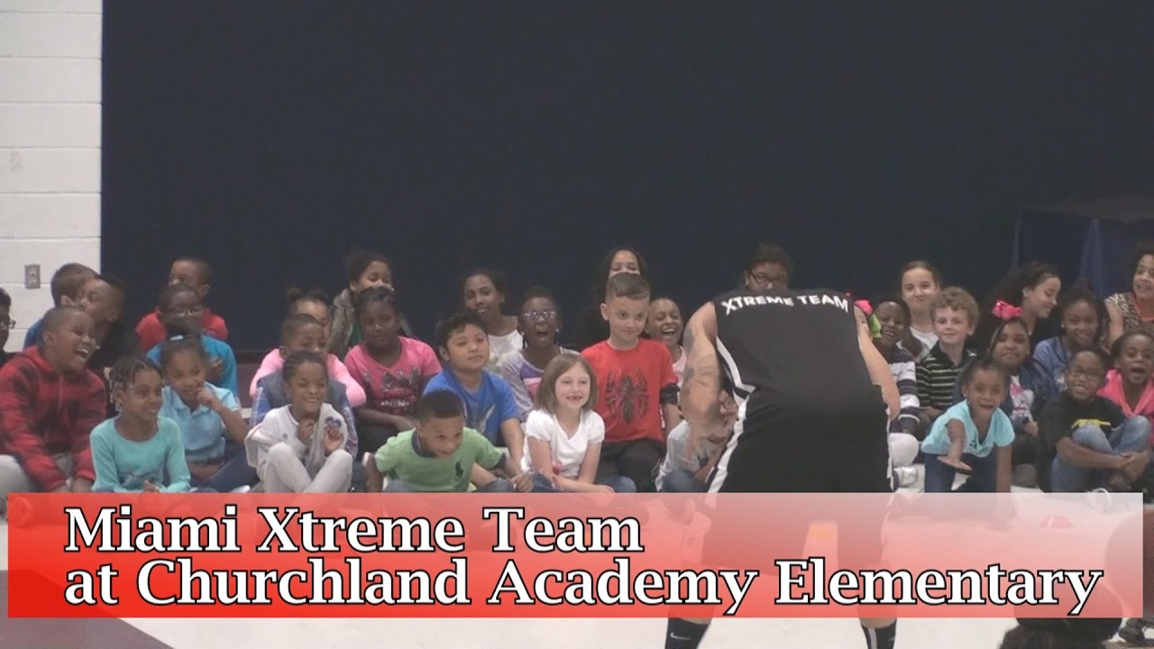 Miami Xtreme Team at Churchland Academy Elementary - YouTube