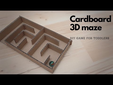 How to make a cardboard maze for kids - YouTube
