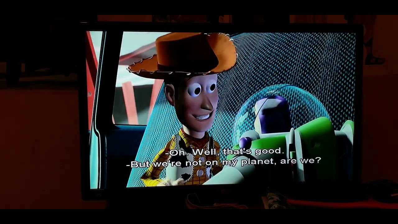 Woody and Buzz Fight Scene - YouTube