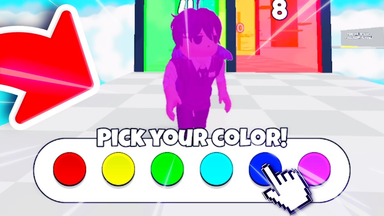 ESCOLHA a COR CERTA nesse OBBY no ROBLOX(Easy Color Switch Obby) - YouTube