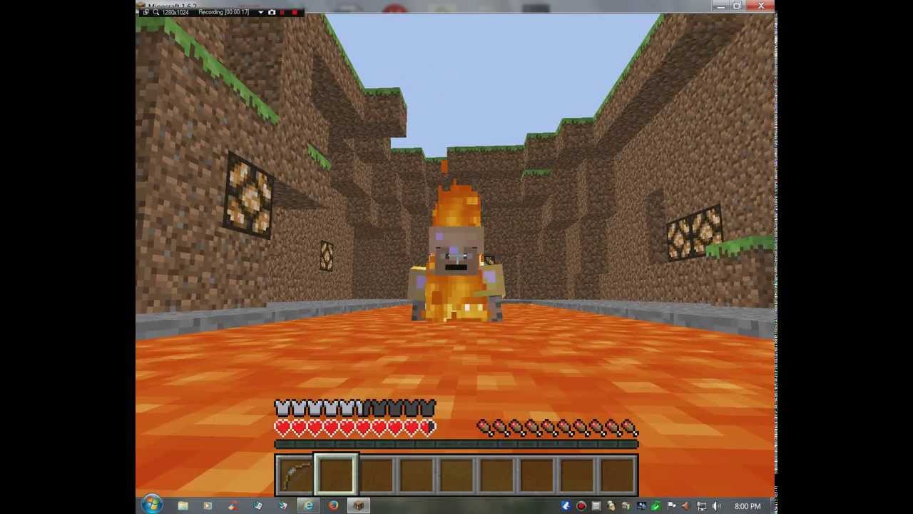 Minecraft Fire and Blast Protection Test - YouTube