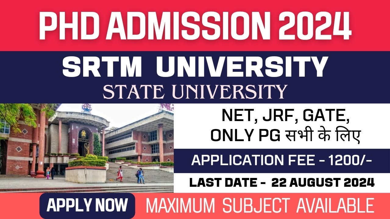 New PhD Admission 2024 | Swami Ramanand Teerth Marathwada University ...