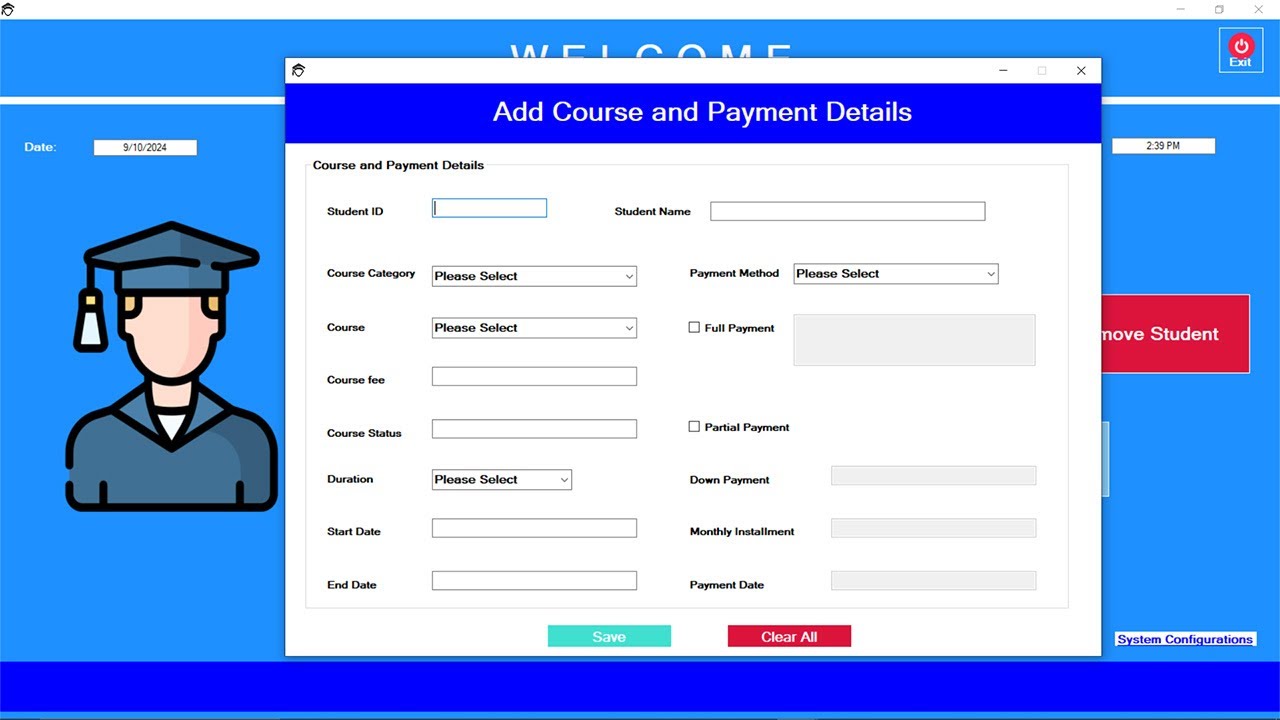 Part 04 || Student Management System || Front-end Designing - YouTube