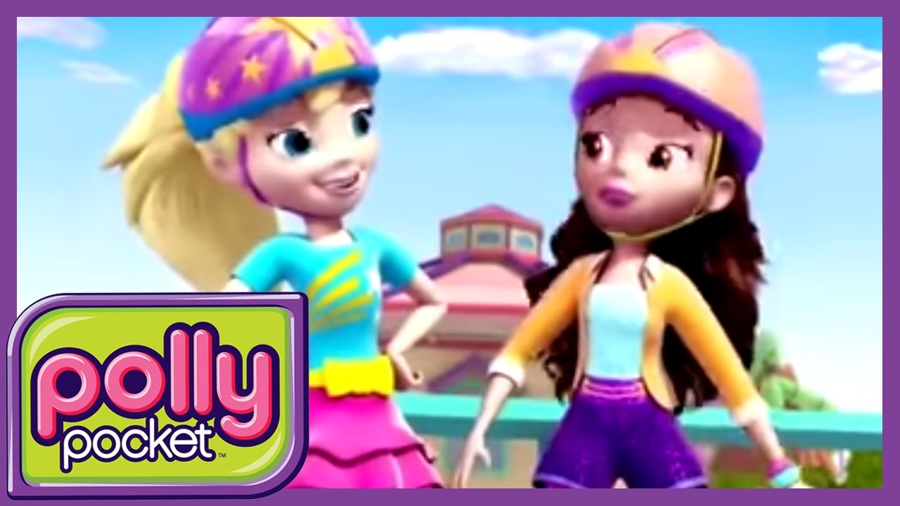 Polly Pocket en Español | Polly en patinaje 🌈40 MInutos de Polly ...