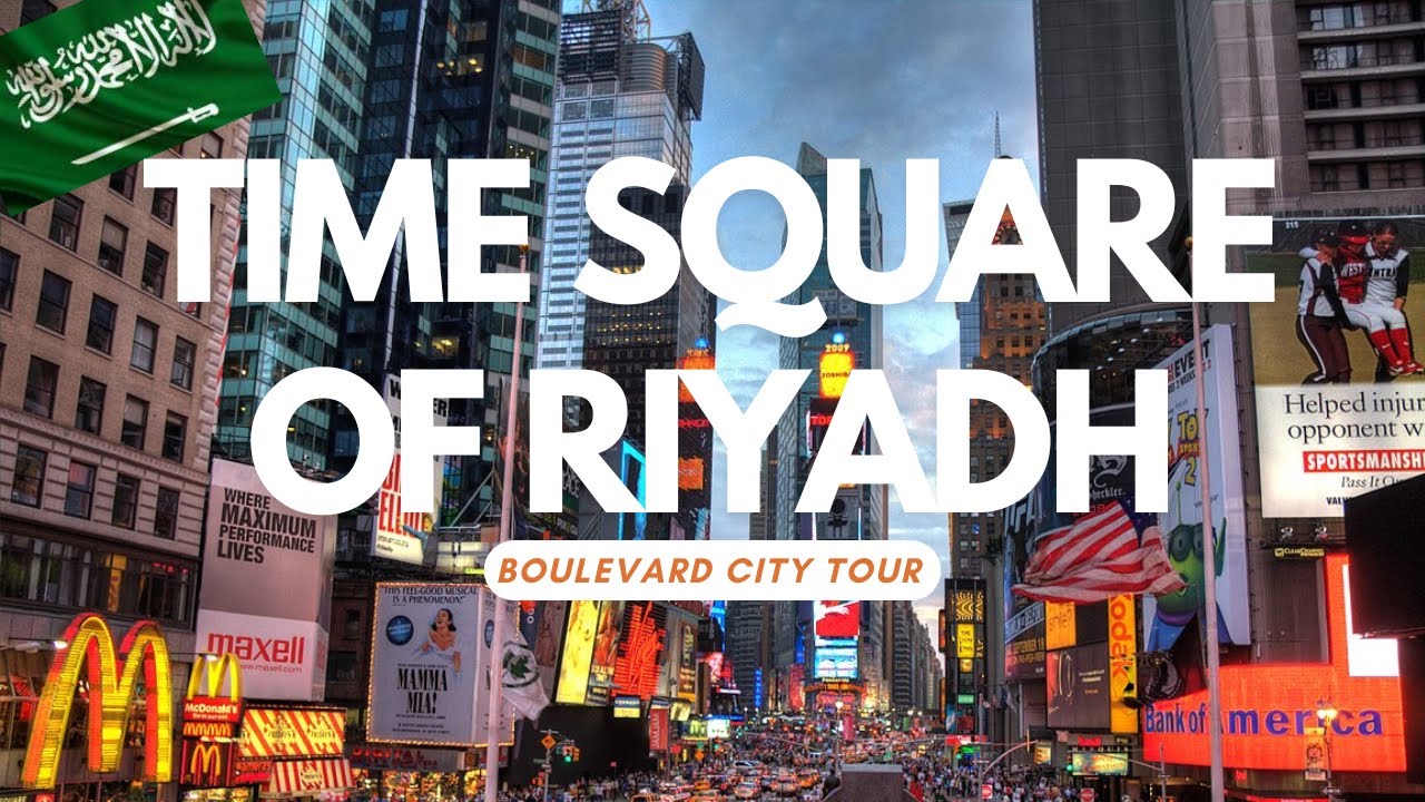 SAUDI's OWN TiMES SQUARE! Night Life Riyadh KSA | Tour Boulevard City ...
