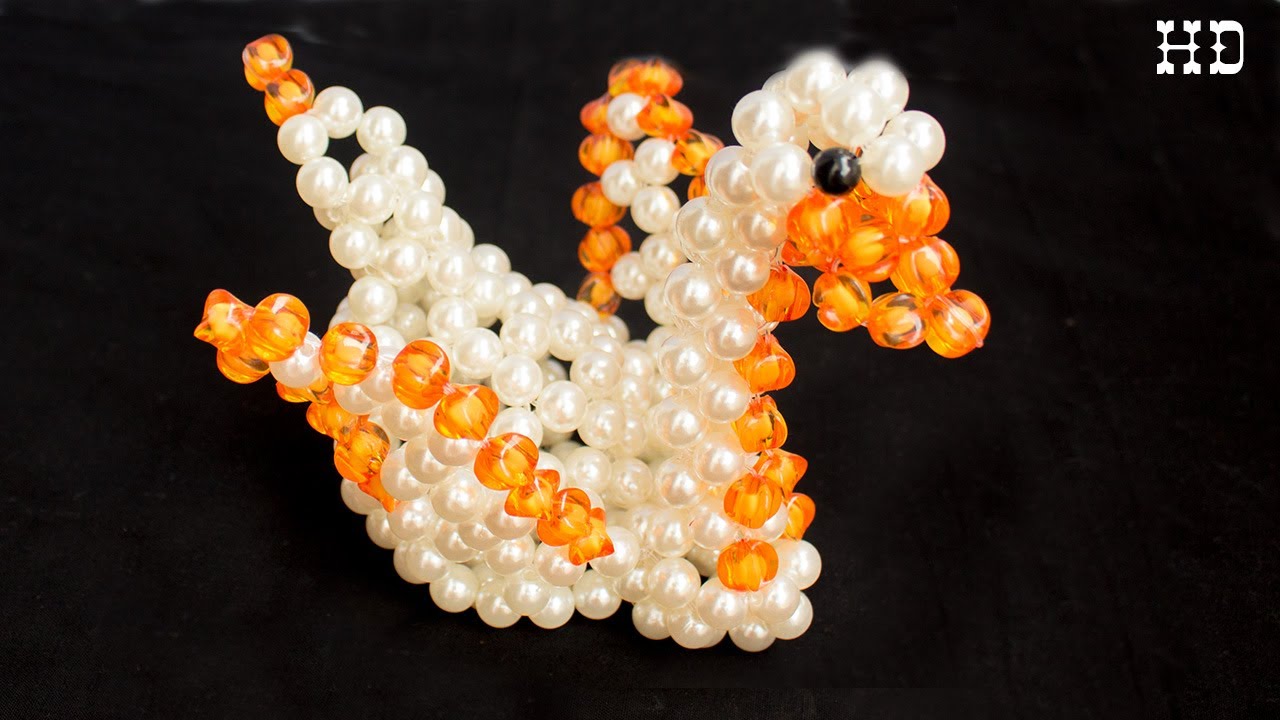 Beaded Swan | পুতির রাজহাঁস | Beaded Duck | Beaded Animal | Beaded ...
