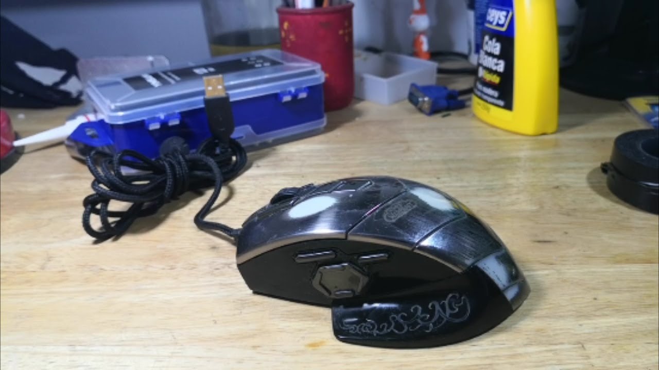 Mouse button repair - Reparación botón del ratón. - YouTube