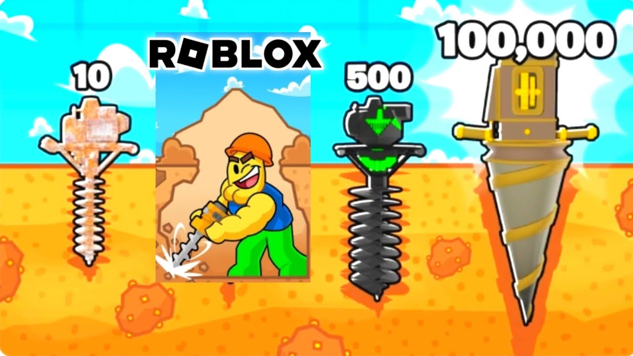Digging to the Deepest Depth in Drill Digging Simulator! | Roblox ...