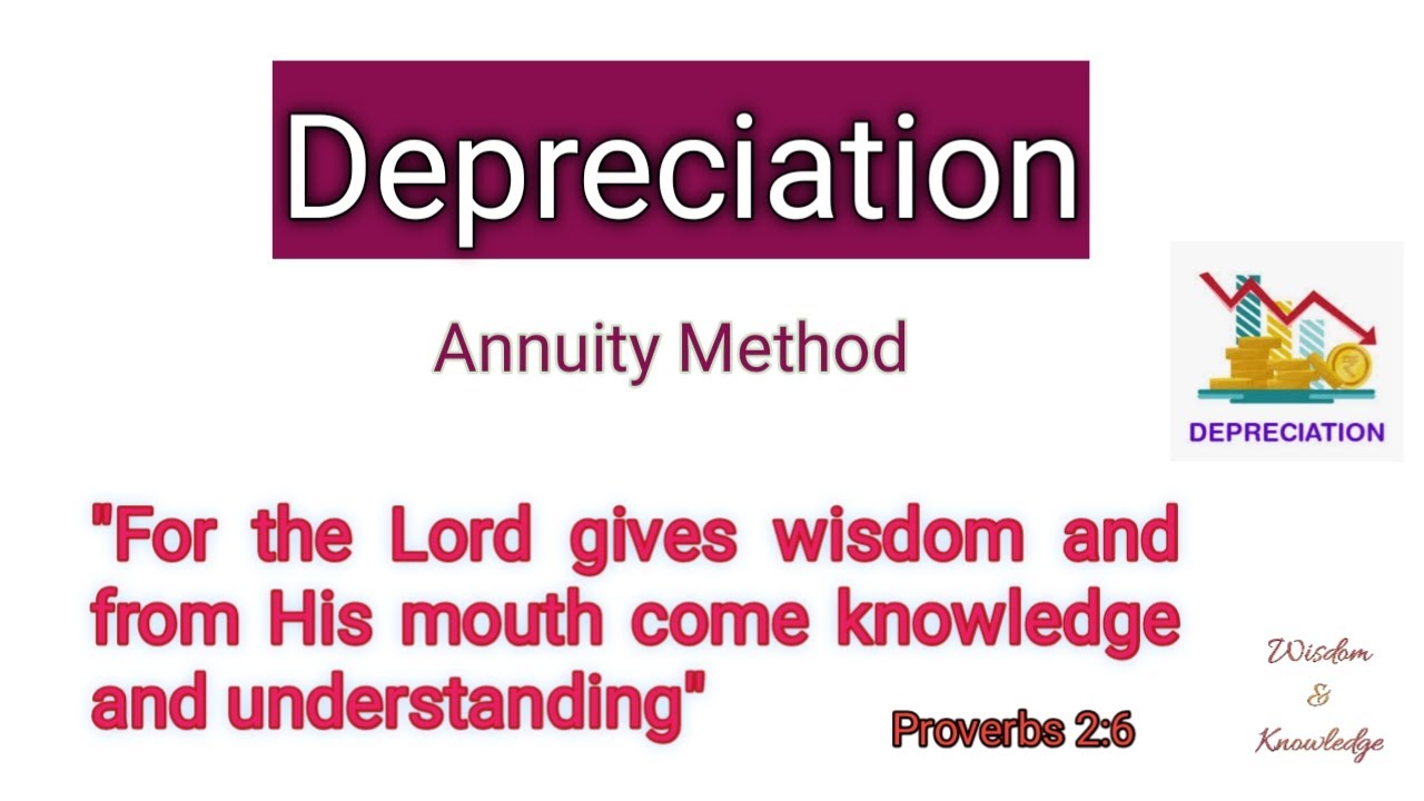 Depreciation - Annuity Method - YouTube