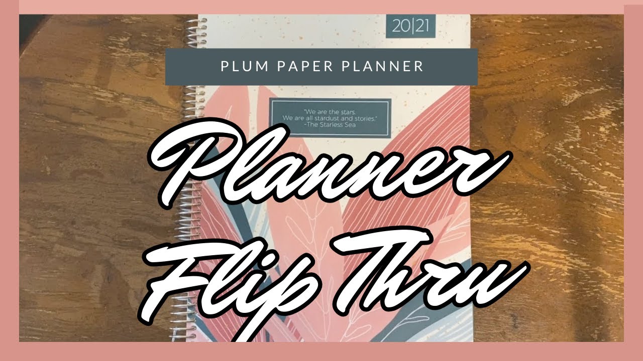 Planner Flip Through | Plum Paper Planner Vertical Layout Aug 2020 ...