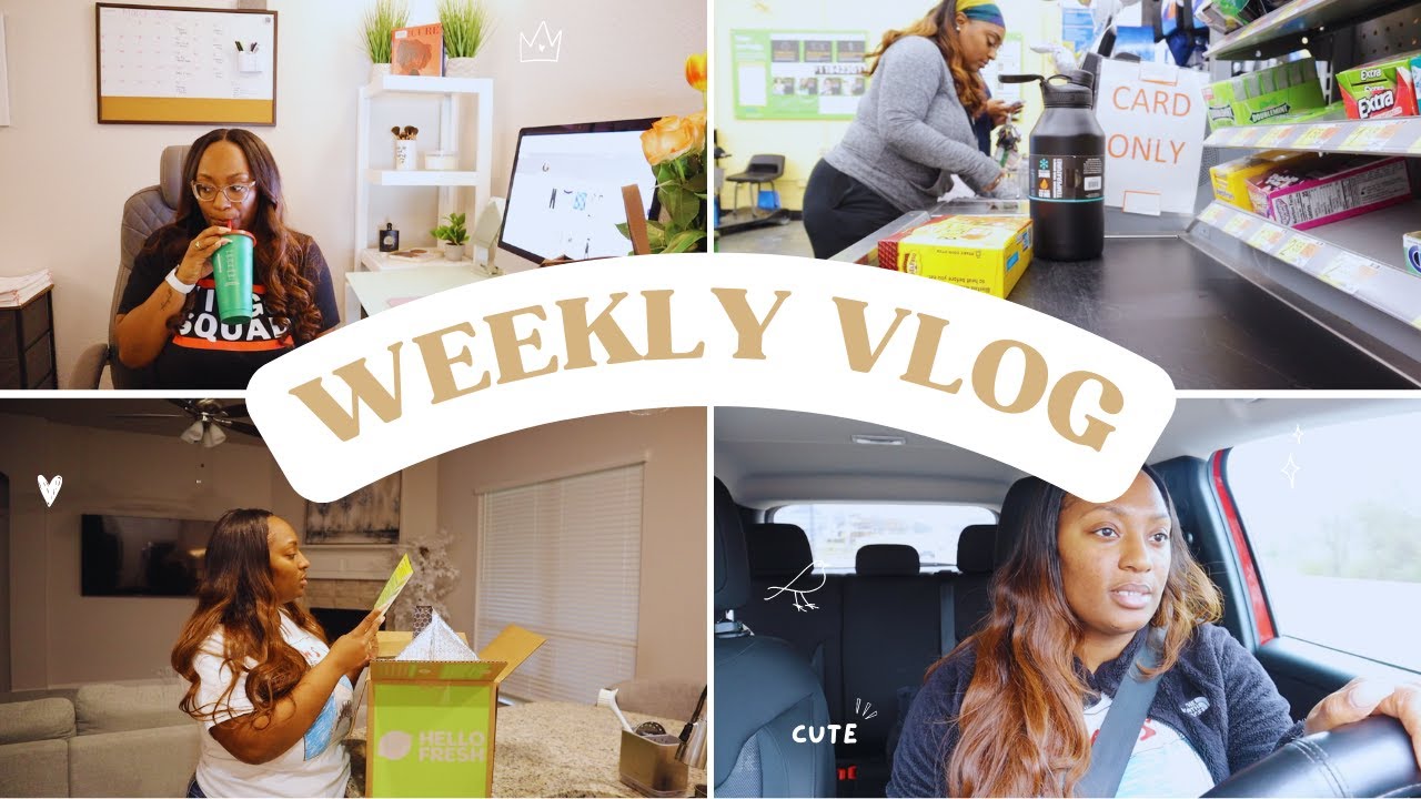 VLOG: my own merch?? opening amazon packages, new CISE bag, Hello Fresh ...