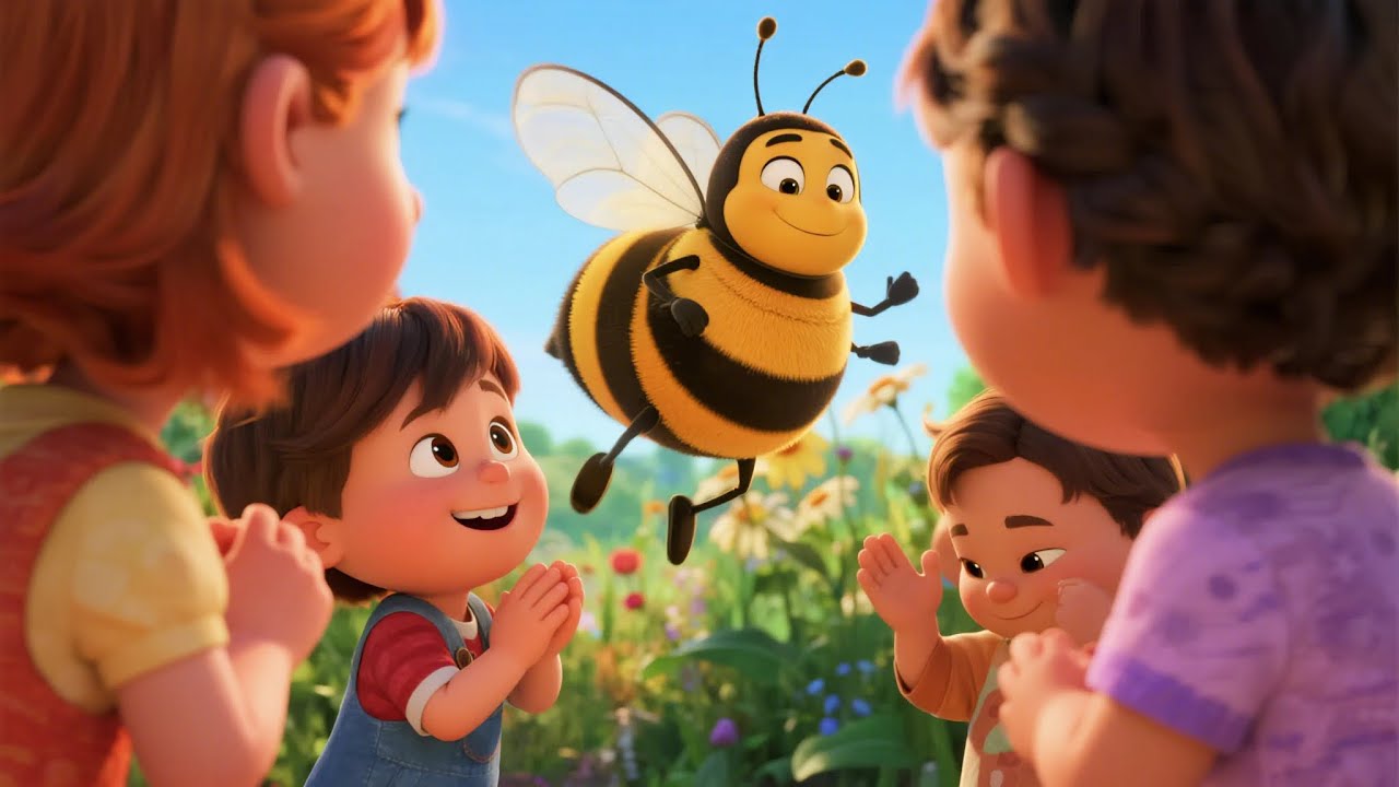 "The Bumblebee Song 🐝 | Buzzing Fun Nursery Rhyme for Kids (UK Version ...