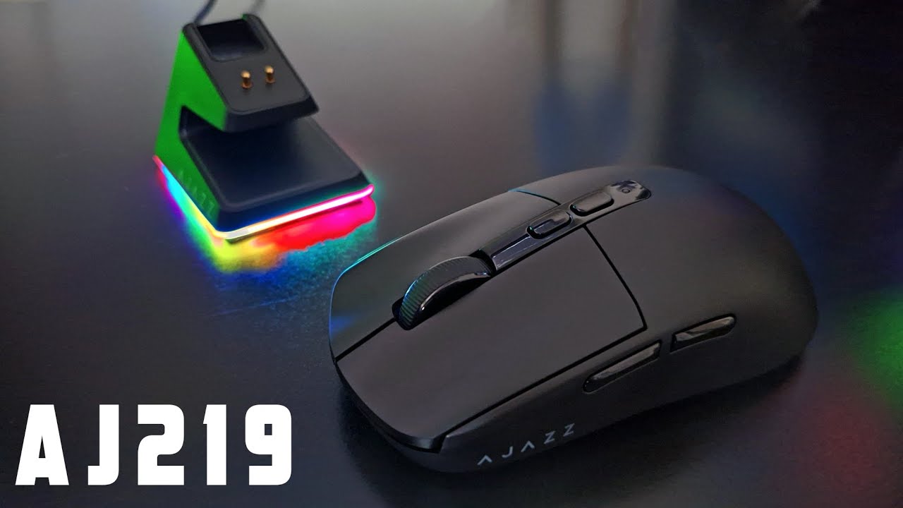 Ajazz AJ219 - MOUSE Wireless com Dock de Carregamento | Review e ...