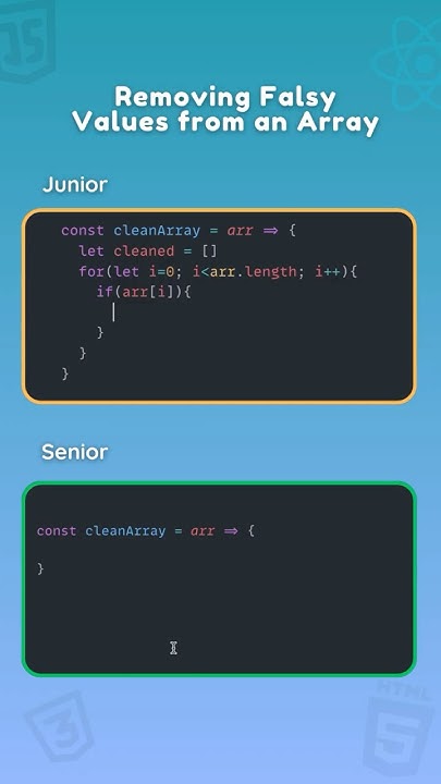 Junior vs Senior Frontend # 3 developer #programming #javascript #development #coding#algorithm ...
