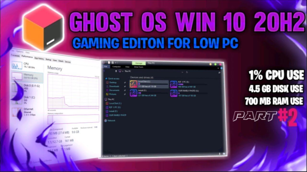 Nuevo Windows GHOST SPECTRE 2023 / SUPER LITE / Windows 10 20H2 - YouTube