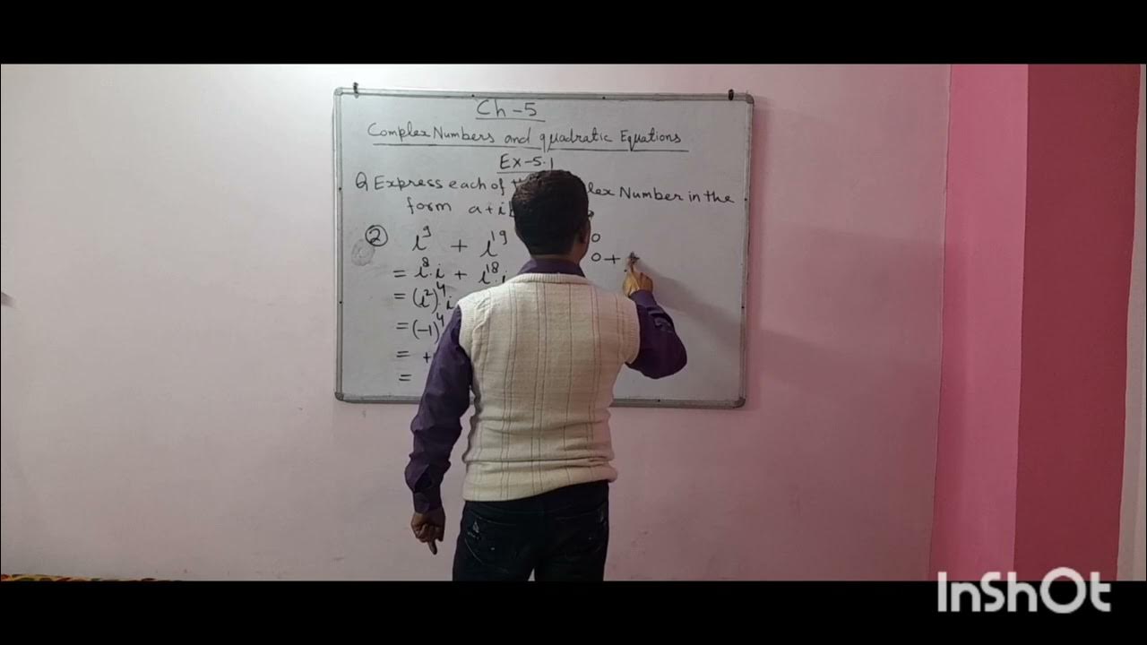 Class11 NCERT Chapter 5 Complex Numbers and Quadratic Equations - YouTube