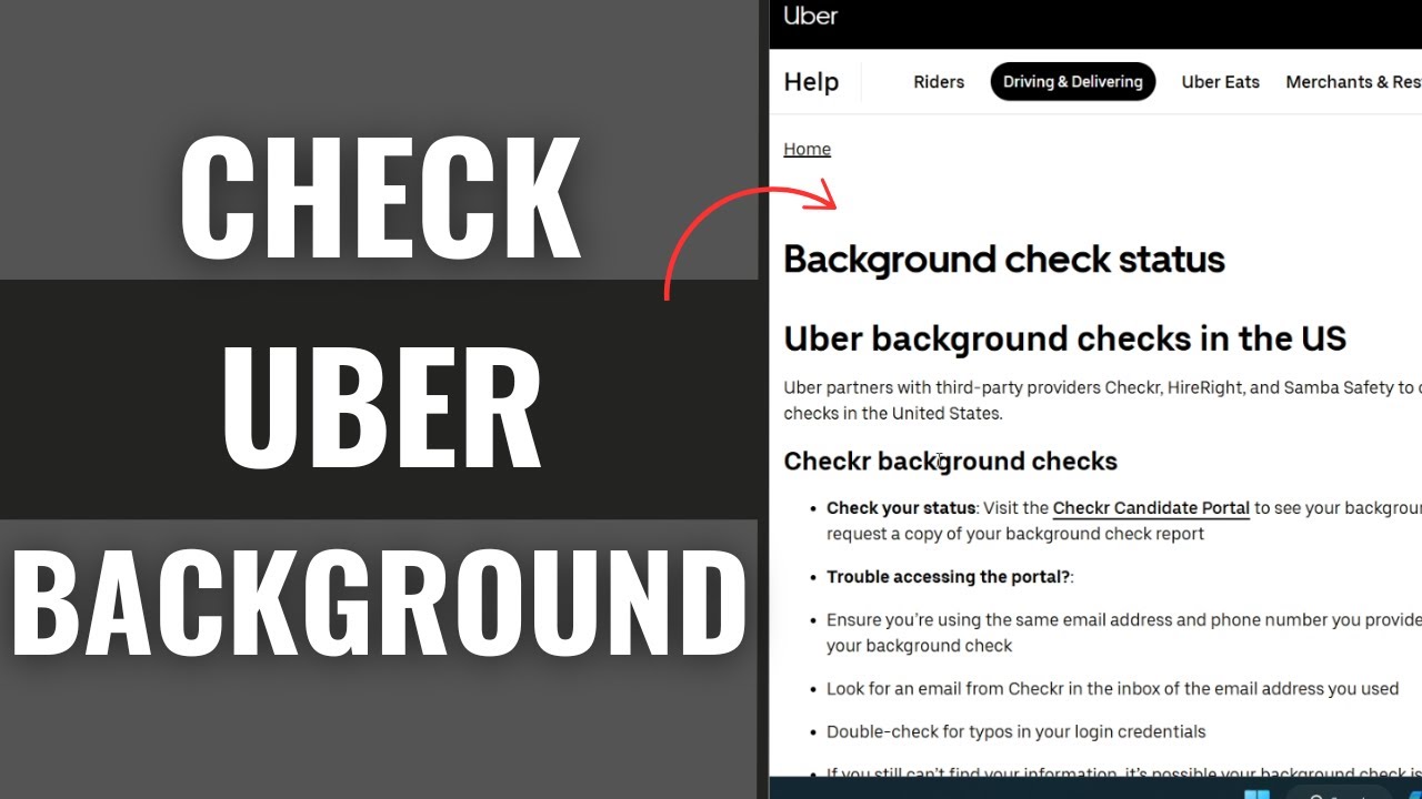How To Fix Uber App Background Check Issues (2025) - YouTube