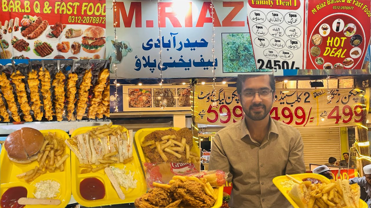 M Riaz Restaurant Introduced Fast Food|zingerburger|ClubSandwich|Broast ...