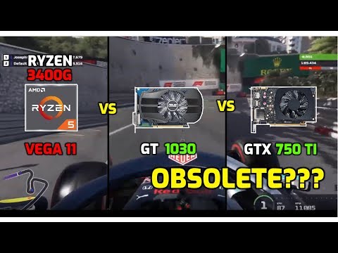 Ryzen 5 3400G (Vega 11) vs GT 1030 vs GTX 750 ti - 12 Games Tested