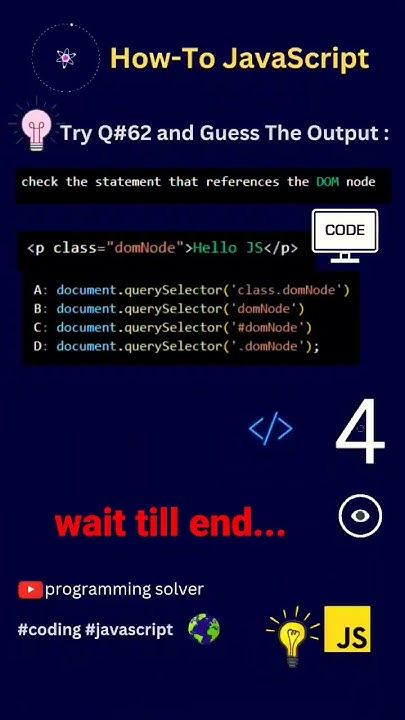 How To Code Javascript Q62 Try Solve And Guess The Output Shorts Coding Programming 0393