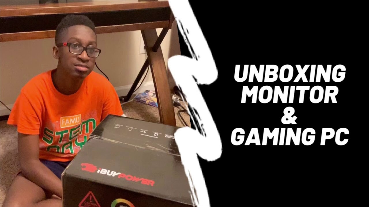 Unboxing New Monitor And Gaming PC - YouTube