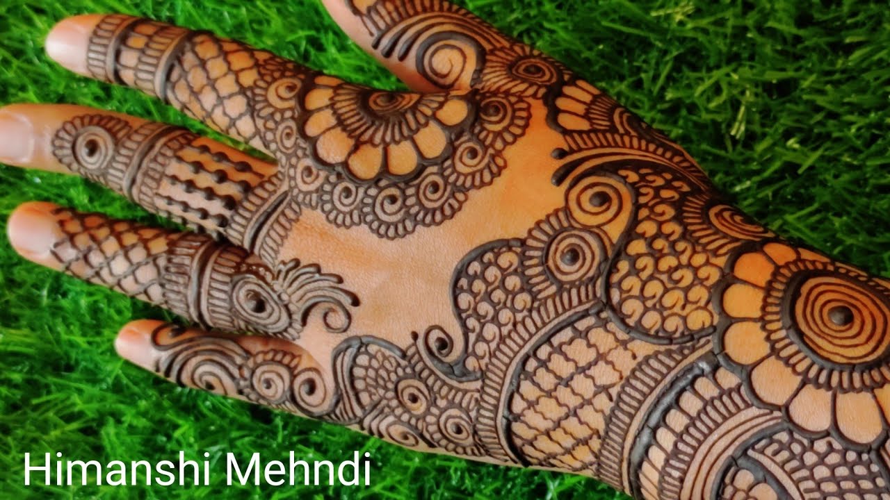 Mehndi design for back side | mehandi ka design | mehndi design simple ...