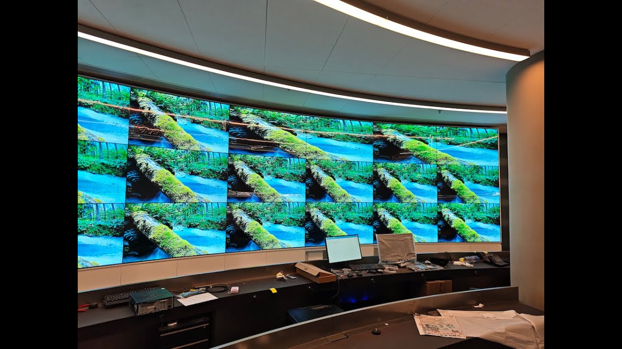 Project Completed | Flexible OLED Video Wall Installation - YouTube