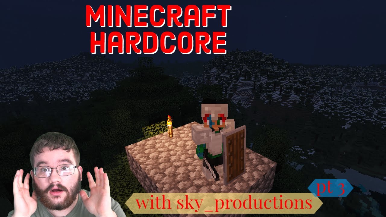 Minecraft Hardcore S3E3 Mining and building - YouTube