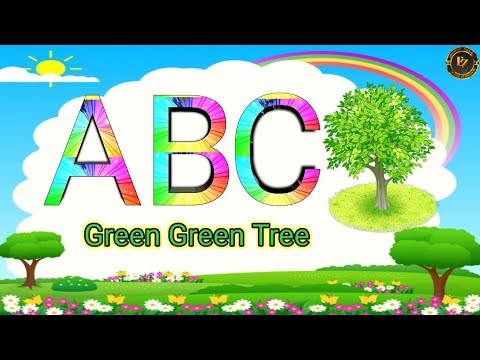ABC Green Green Tree | Rhyme | ABC SONG | English Alphabet | @Education ...