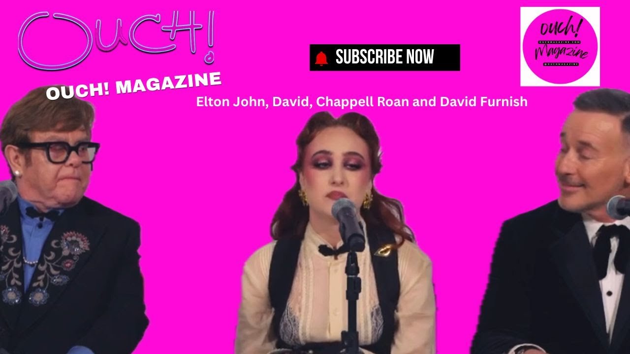 ELTON JON | CHAPPELL ROAN | OUCH MAGAZINE | PRESS CONFERENCE 2025 - YouTube