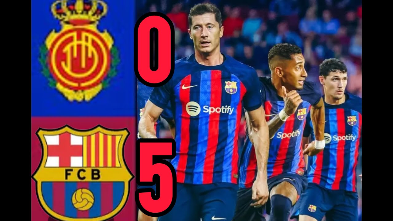 RCD MALLORCA 0 - 5 FC BARCELONA I RESUMEN LALIGA EA SPORTS|FC mobile 25 ...