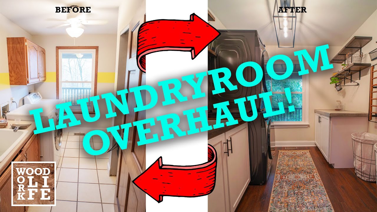 Overhauling my Laundry Room | Room Overhaul - YouTube