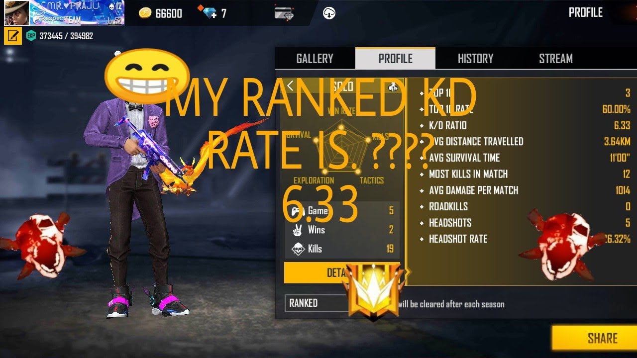 MY KD RATE IS 6.33 - YouTube