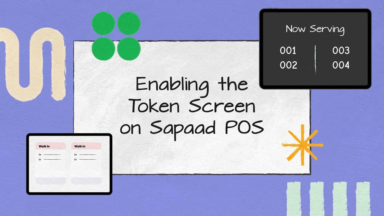 Enabling the Token Screen on Sapaad POS | WO002 | Sapaad Academy - YouTube