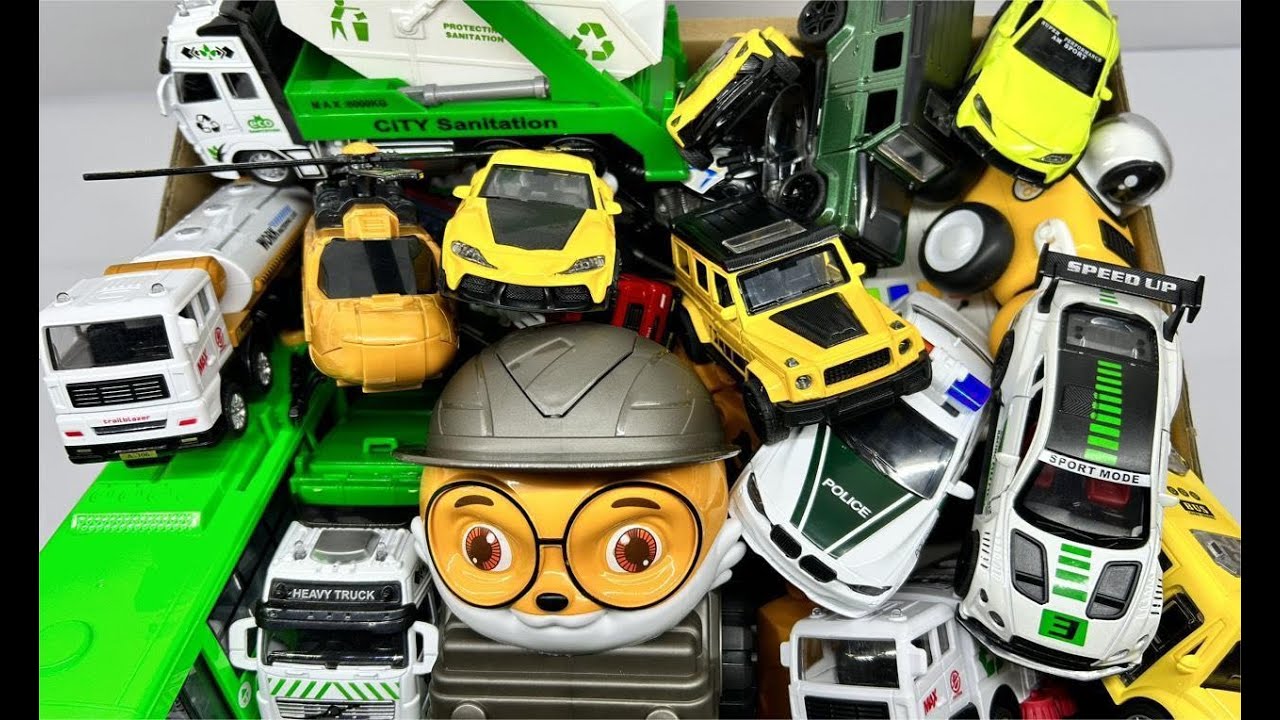 Surprise!! Let's see the mini cars and let them run on the small slope ...